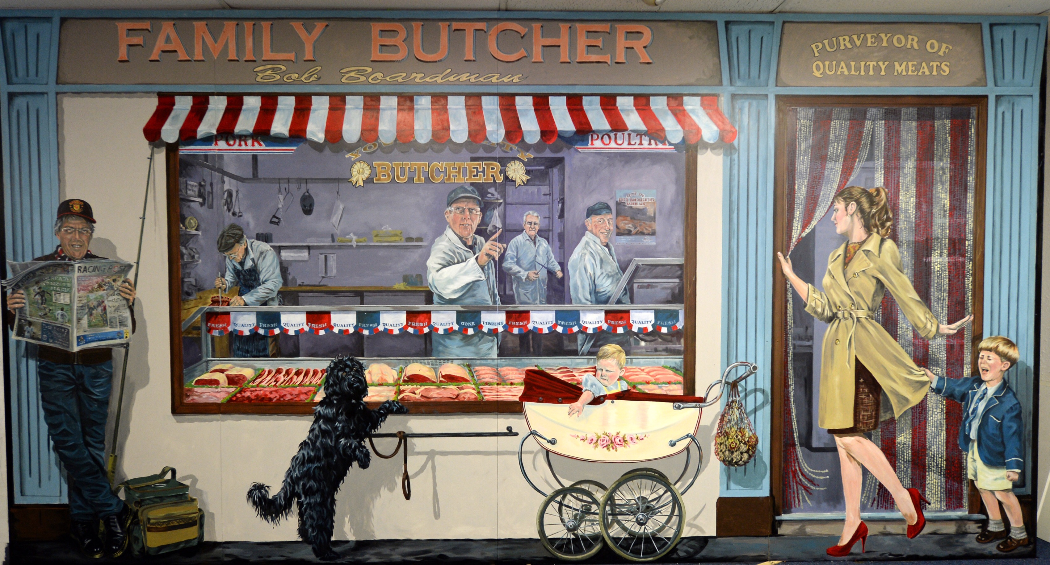 Bob the Butcher's Urban art paints a vivid scene of local community ...